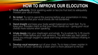 How to Prepare for an Elocution | PPTX