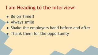 How to prepare for an interview | PPTX