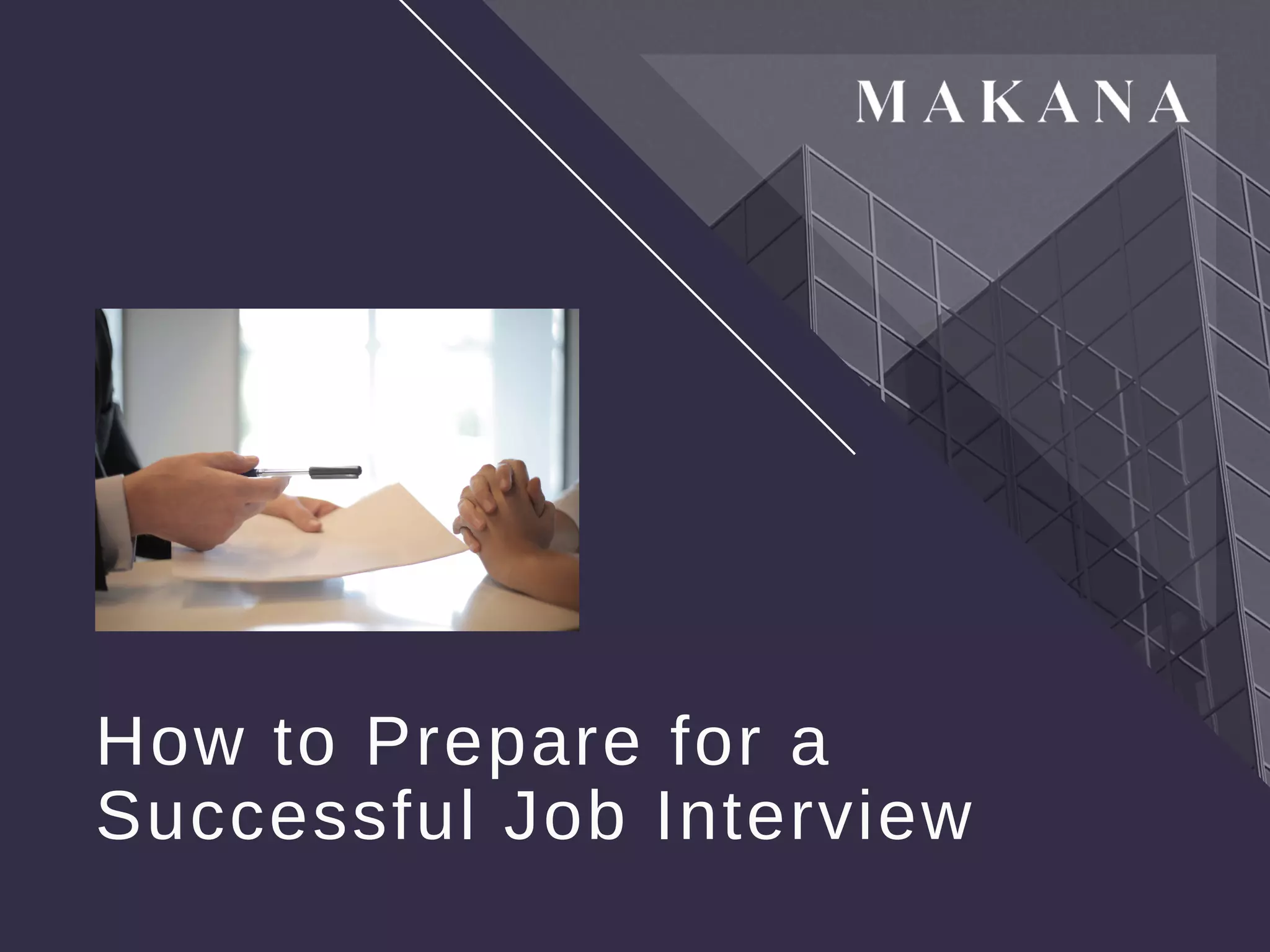 How to prepare for a successful job interview | PPT