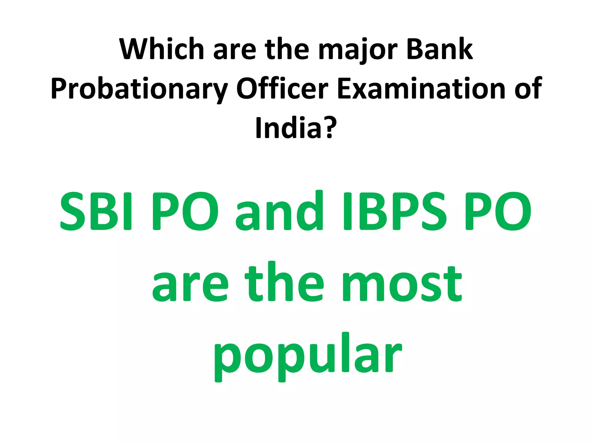 How to prepare for bank po | PDF