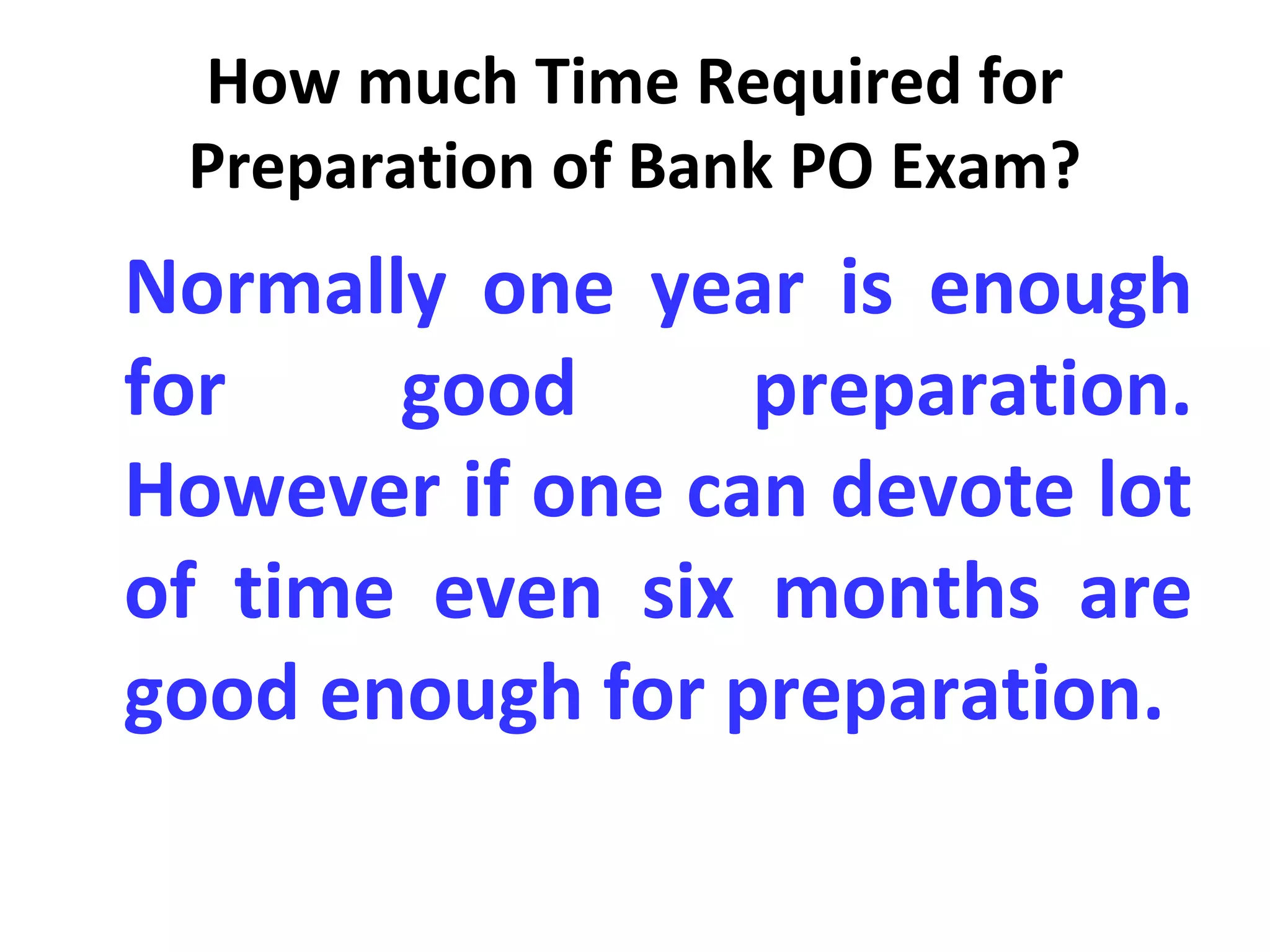 How to prepare for bank po | PDF