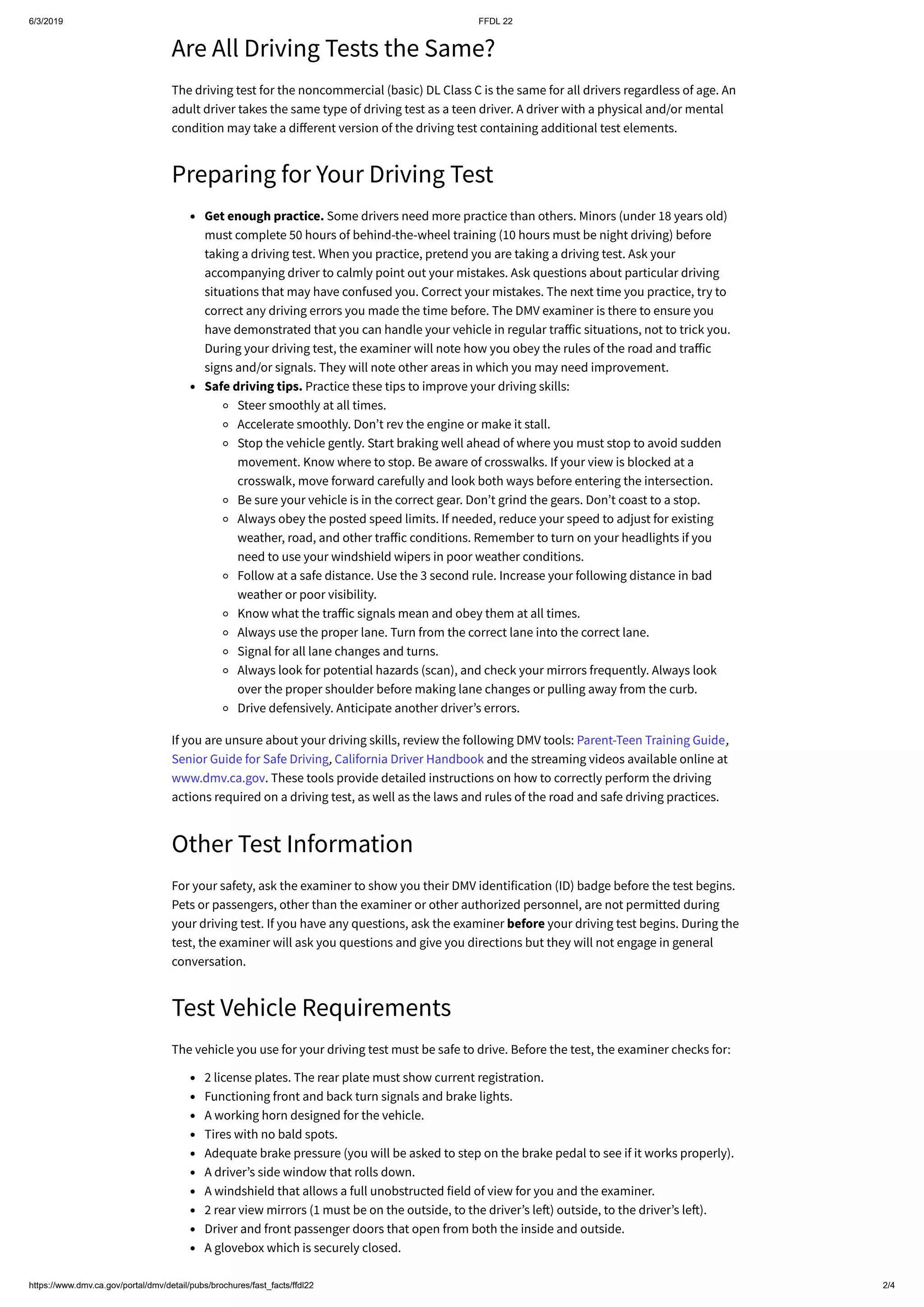 How to prepare for dmv | PDF