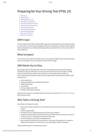 How to prepare for dmv | PDF