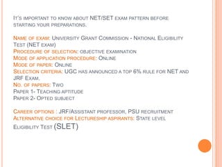 How to prepare for NTA UGC NET and Why to Clear the Exam, its Benefits-S.LOGANAYAGI | PPT