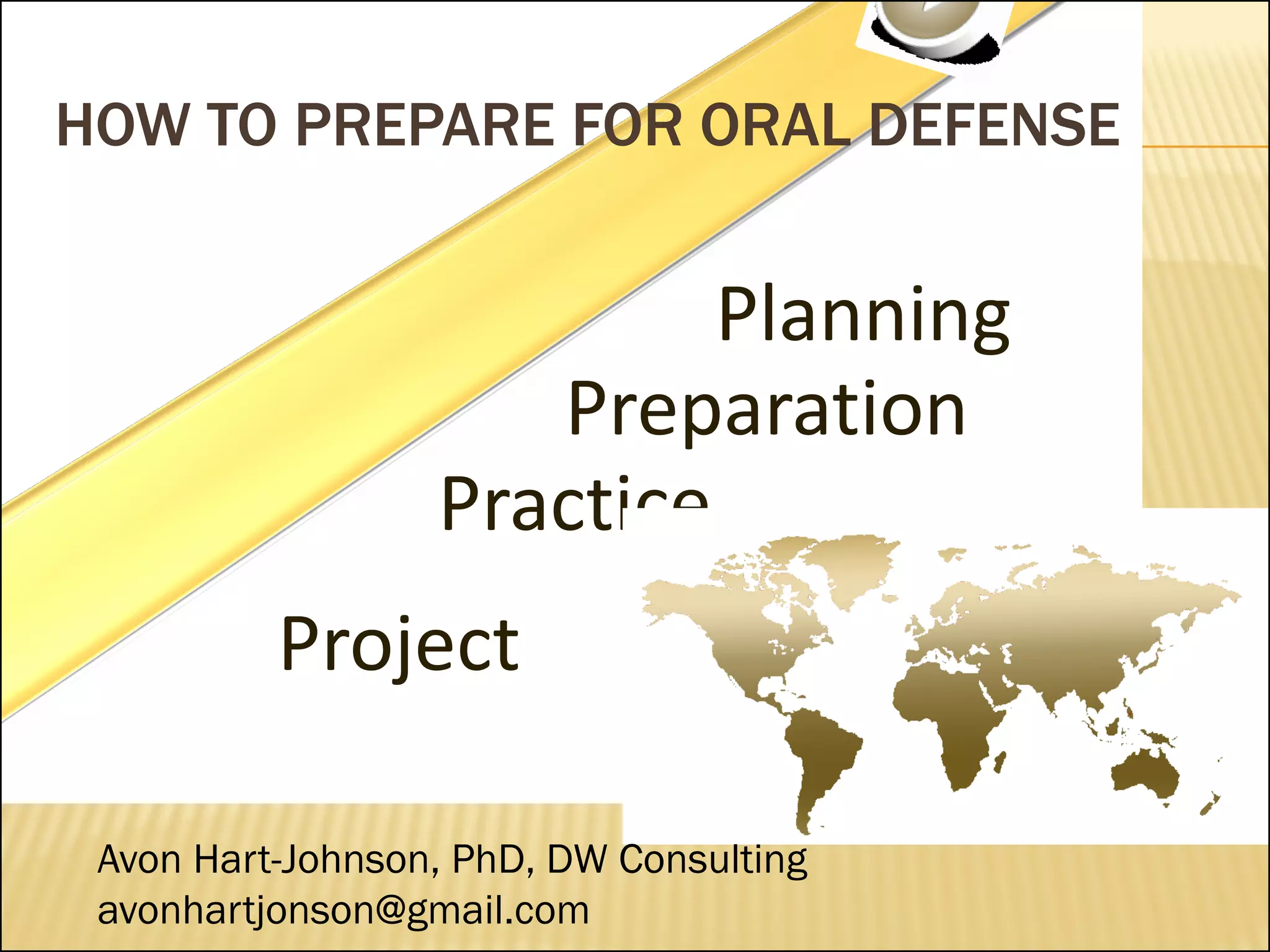 How to prepare for oral defense | PDF