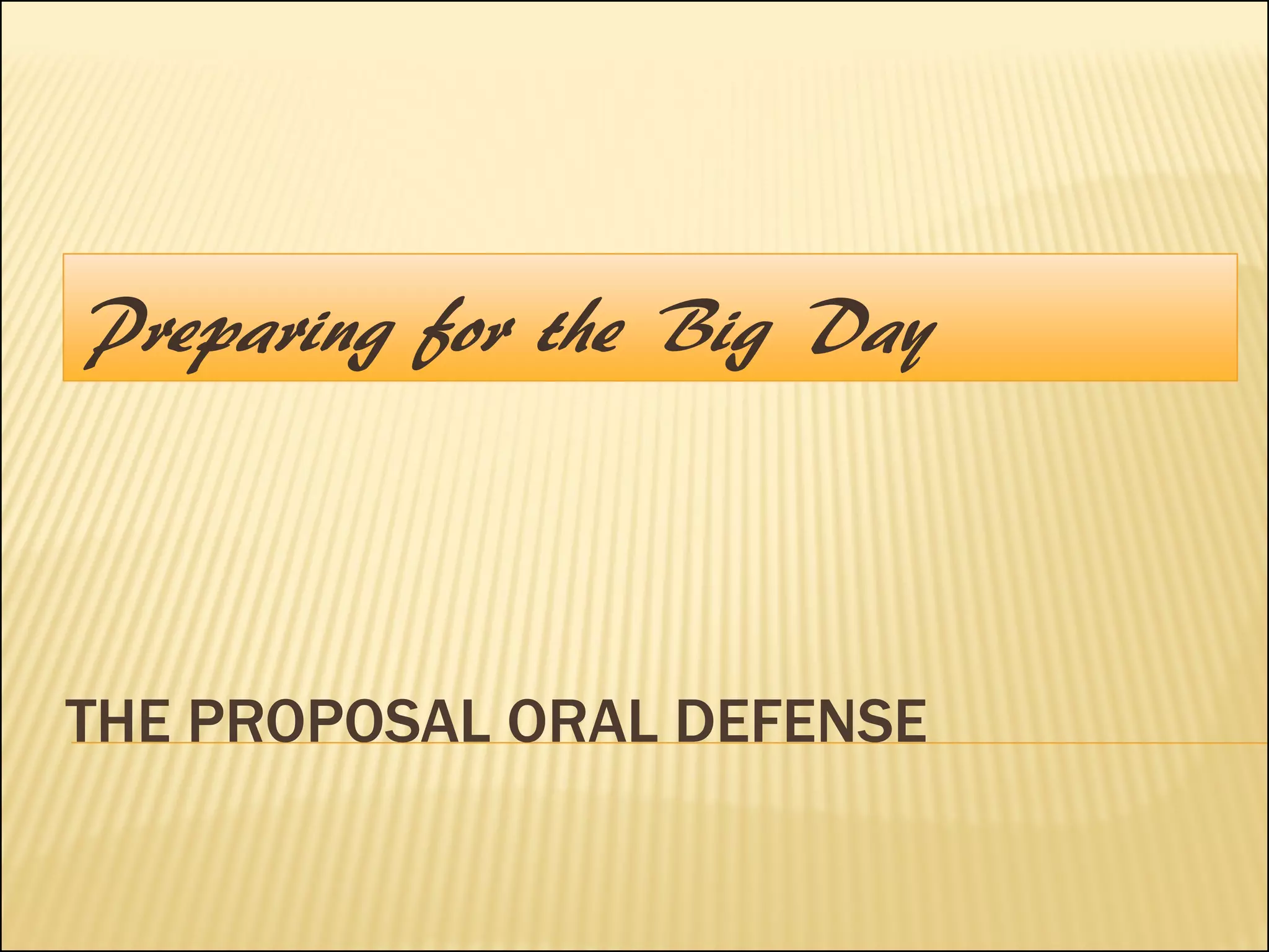 How to prepare for oral defense | PDF