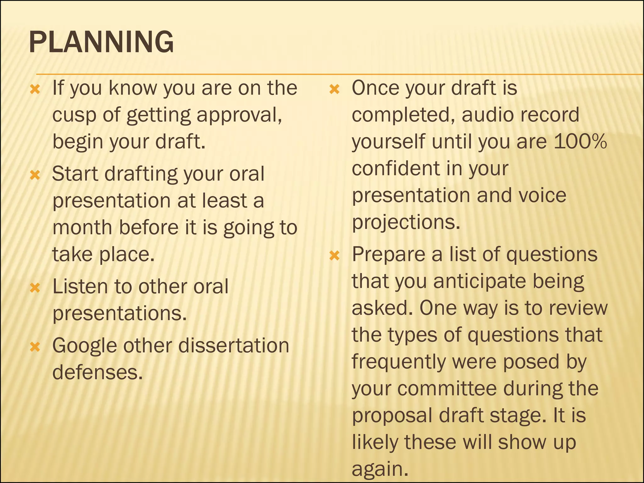 How to prepare for oral defense | PDF