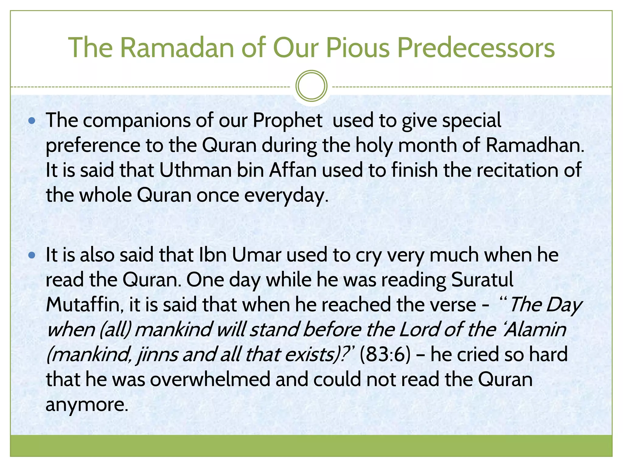 How to prepare for ramadan | PDF