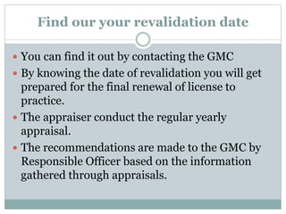 How to prepare for revalidation of doctors? | PPTX