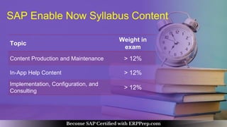 How to Prepare for SAP Enable Now Certification: A Step-by-Step Guide! | PDF