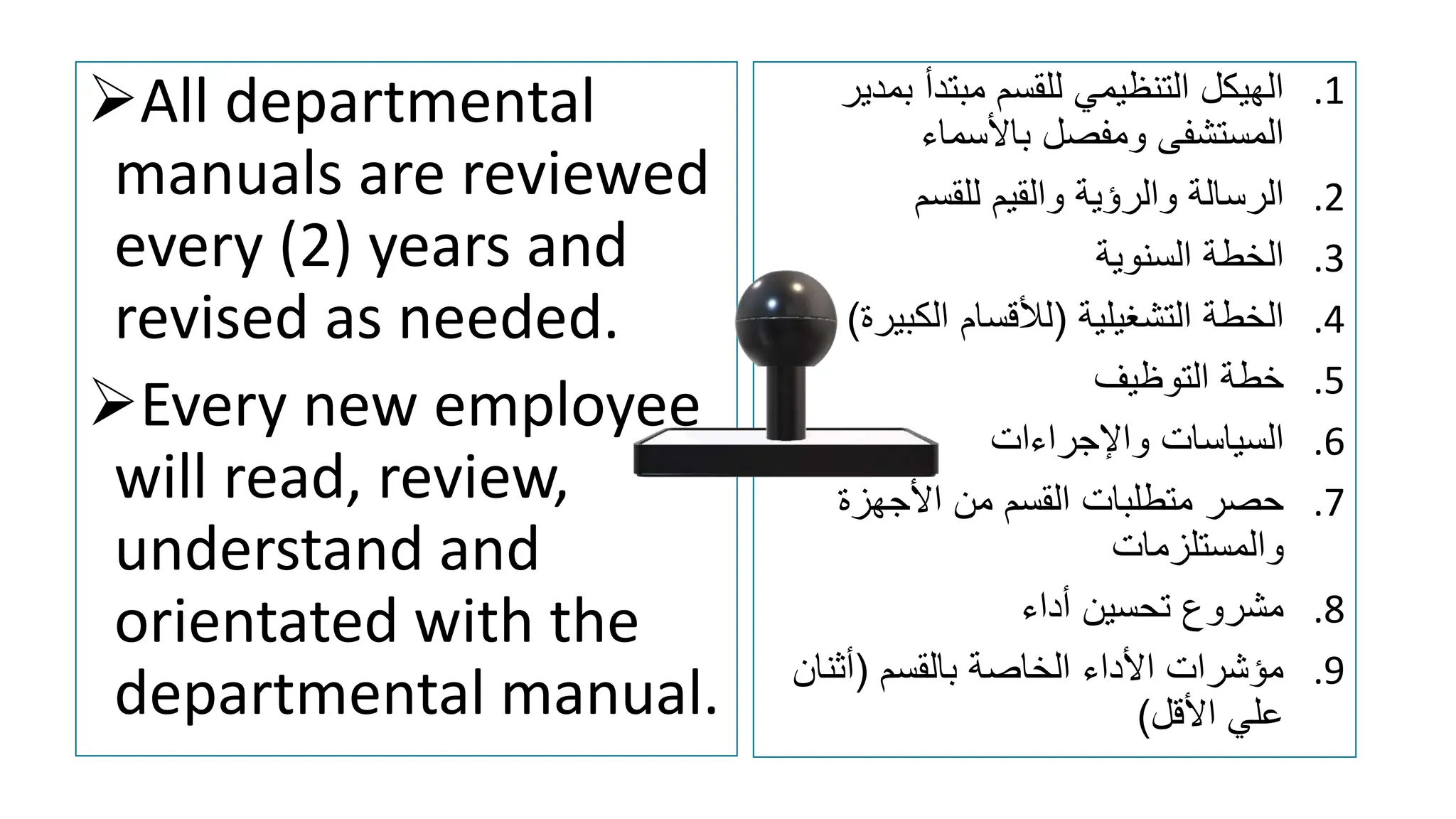 How to prepare a departmental Quality Manual ?.pptx