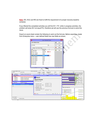 How to prepare recovery or revised schedule rev.2 | PDF