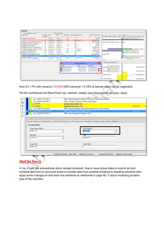 How to prepare recovery or revised schedule rev.2 | PDF