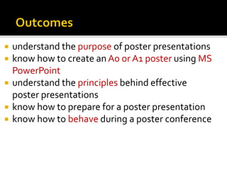 An effective poster is camera of your work | PPT