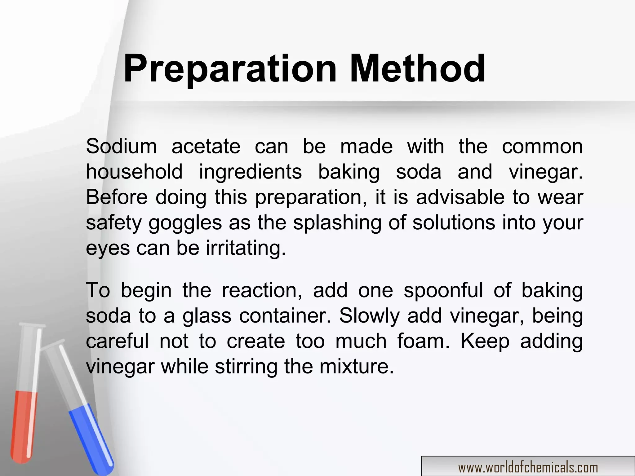 How to prepare sodium acetate at home | PPT