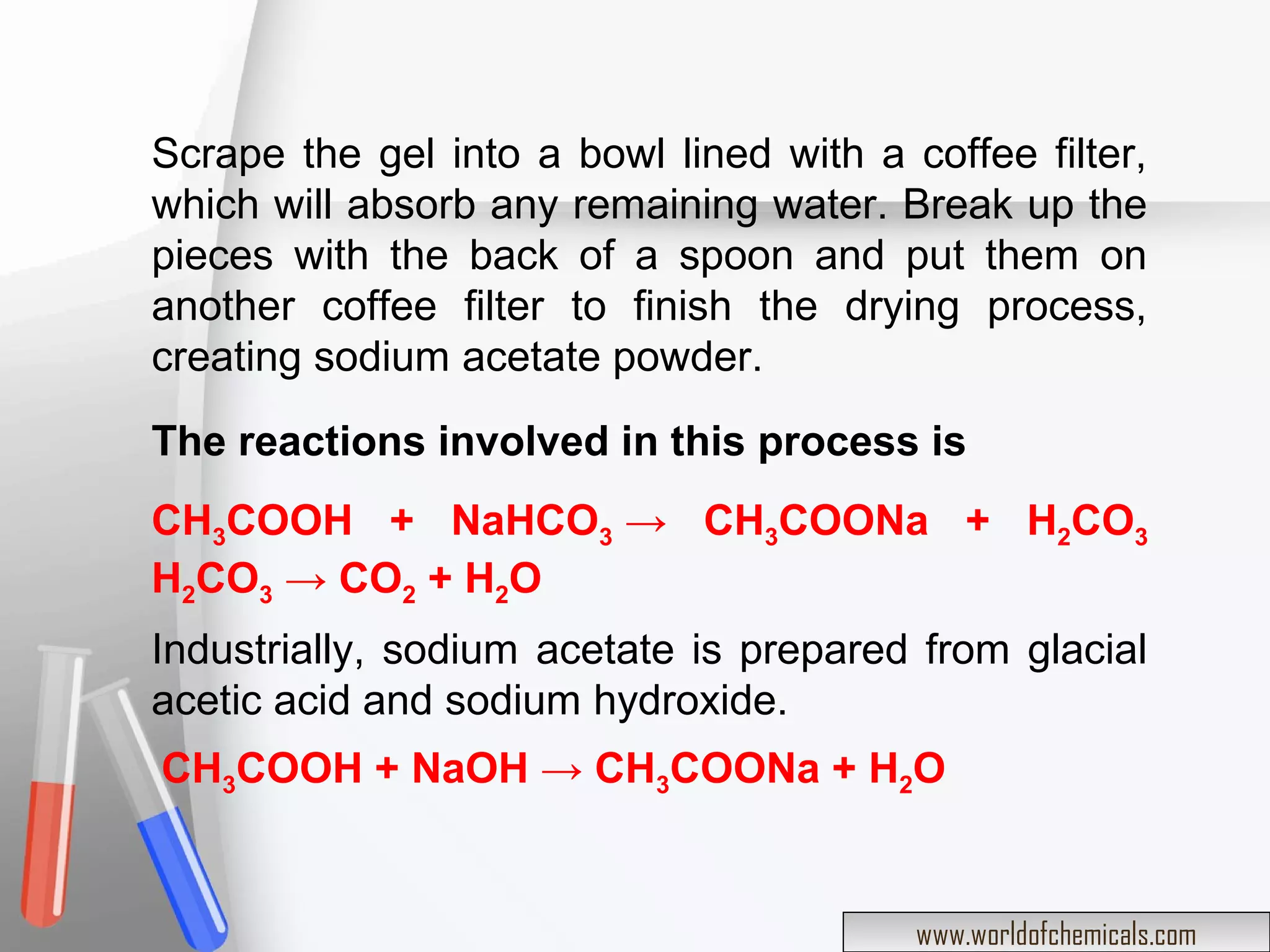 How to prepare sodium acetate at home | PPT