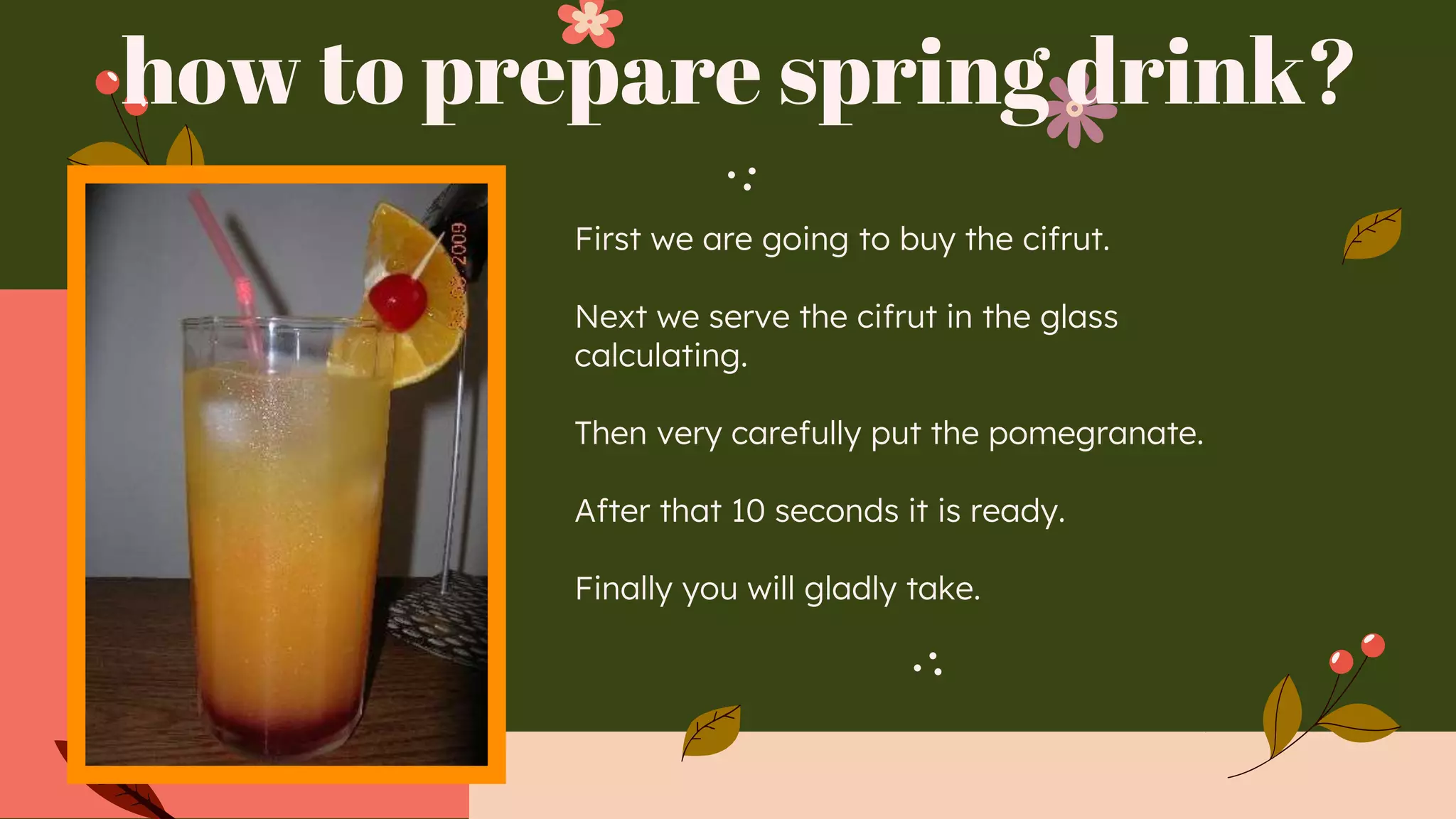 how to prepare spring drink.pptx