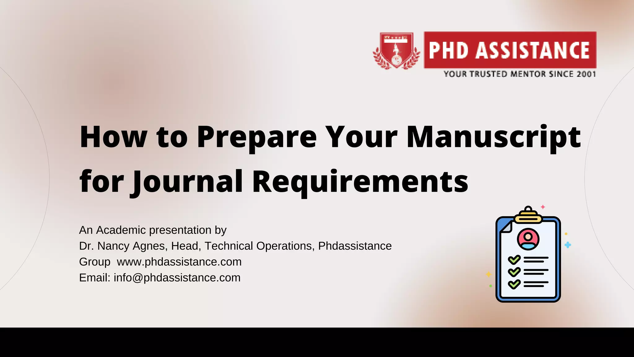 How to Prepare Your Manuscript for Journal Requirements - Phdassistance ...
