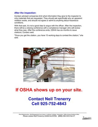 How to prep for and handle an osha inspection | PDF