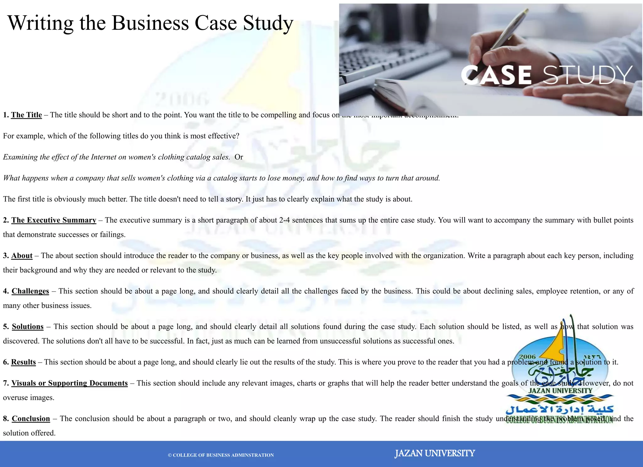 How to present a case study | PPTX