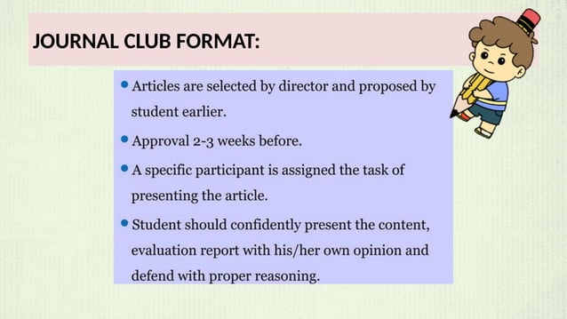 HOW TO PRESENT A JOURNAL CLUB - an awareness | PPTX | Publishing ...