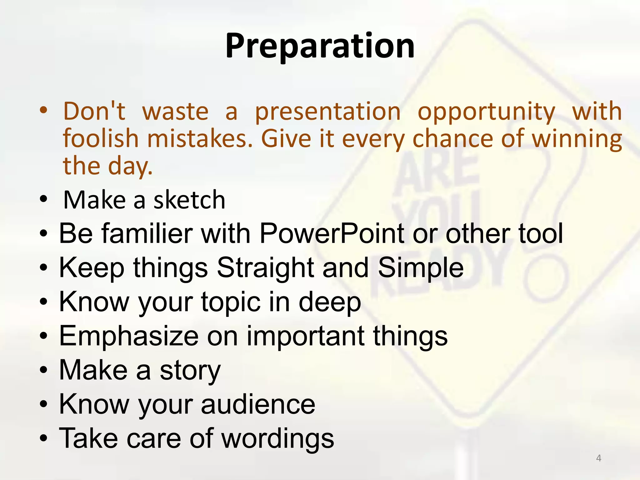 How to present a presentation | PPTX
