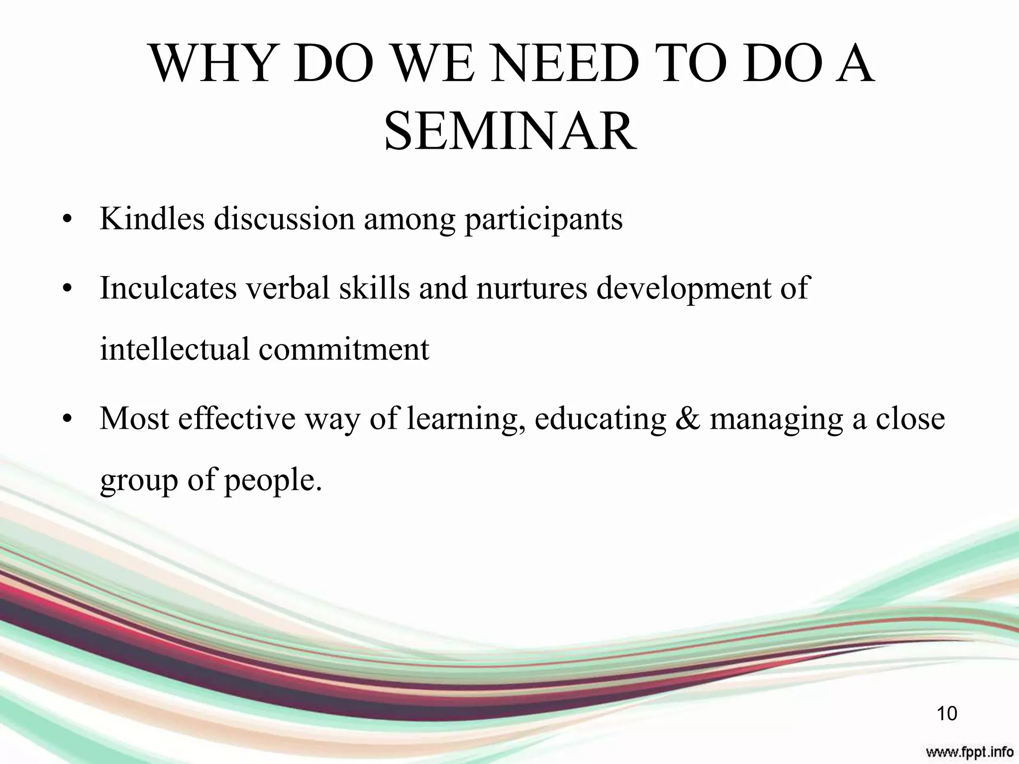 How to present a seminar | PPTX