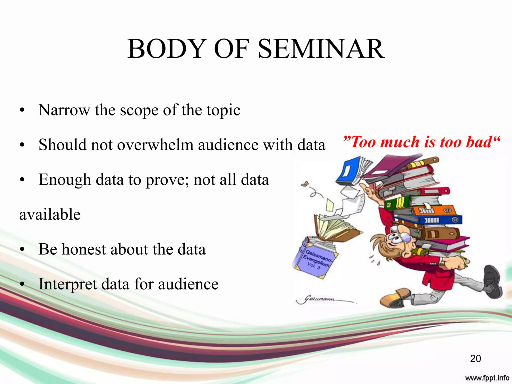 How to present a seminar | PPTX