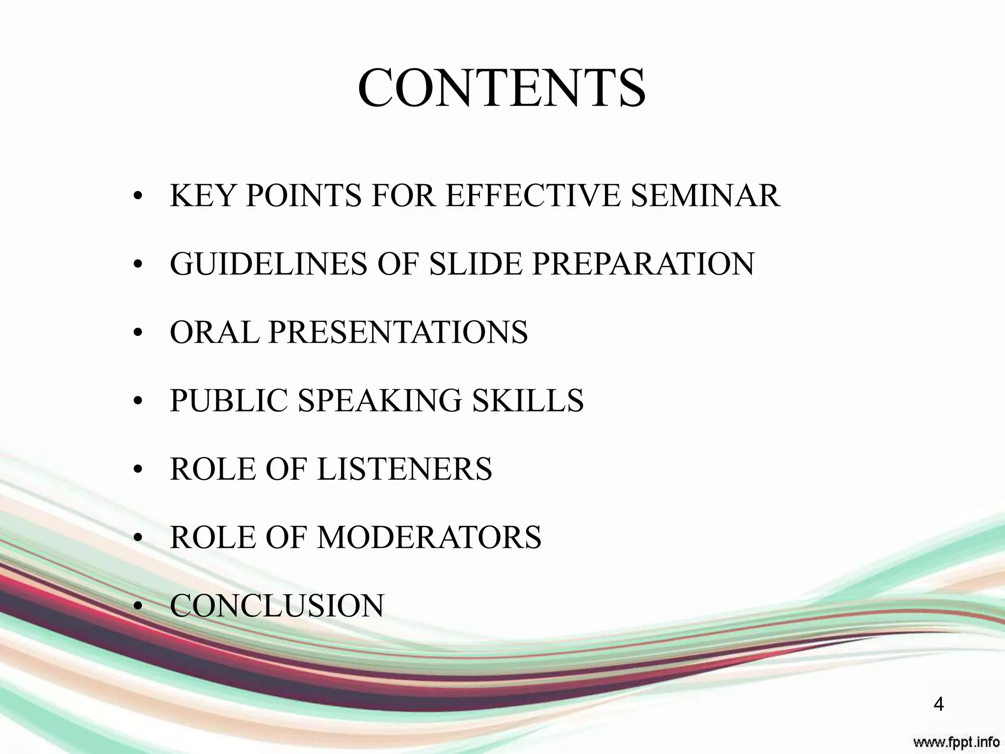 How to present a seminar | PPTX