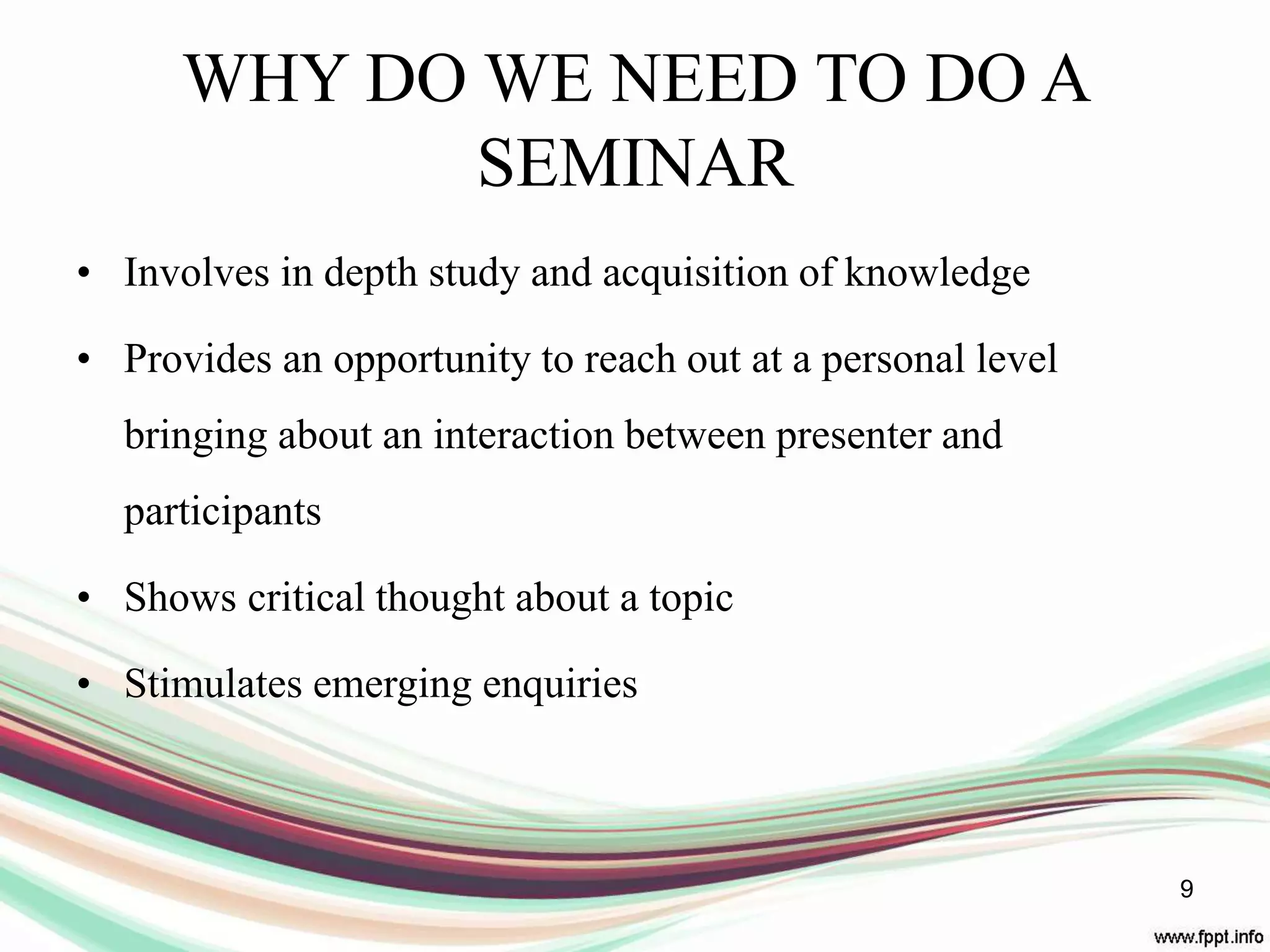 How to present a seminar | PPTX