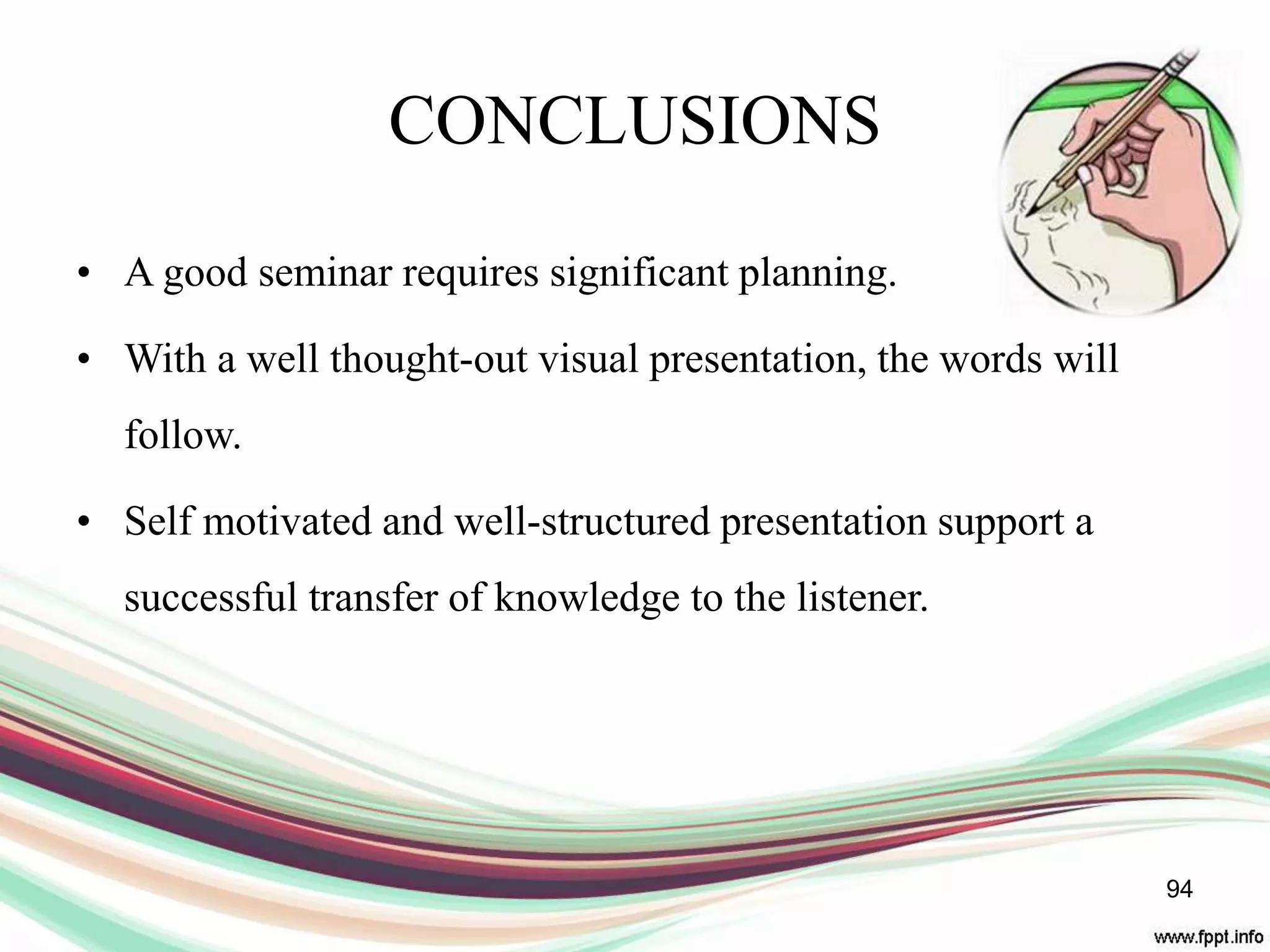 How to present a seminar | PPTX