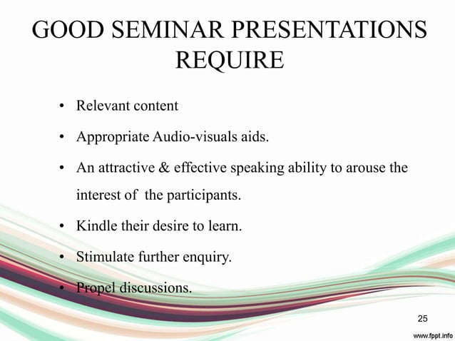 How to present a seminar | PPTX | Workshops and Classes | Hobbies ...
