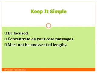 How to present a topic/presentation? | PPTX