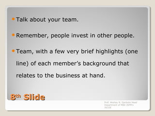 How to present your business plan | PPT