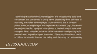 How to Preserve your Documents, Just like Museums | PDF