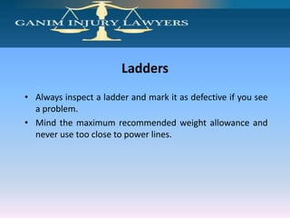How to prevent accidents in construction sites | PPTX