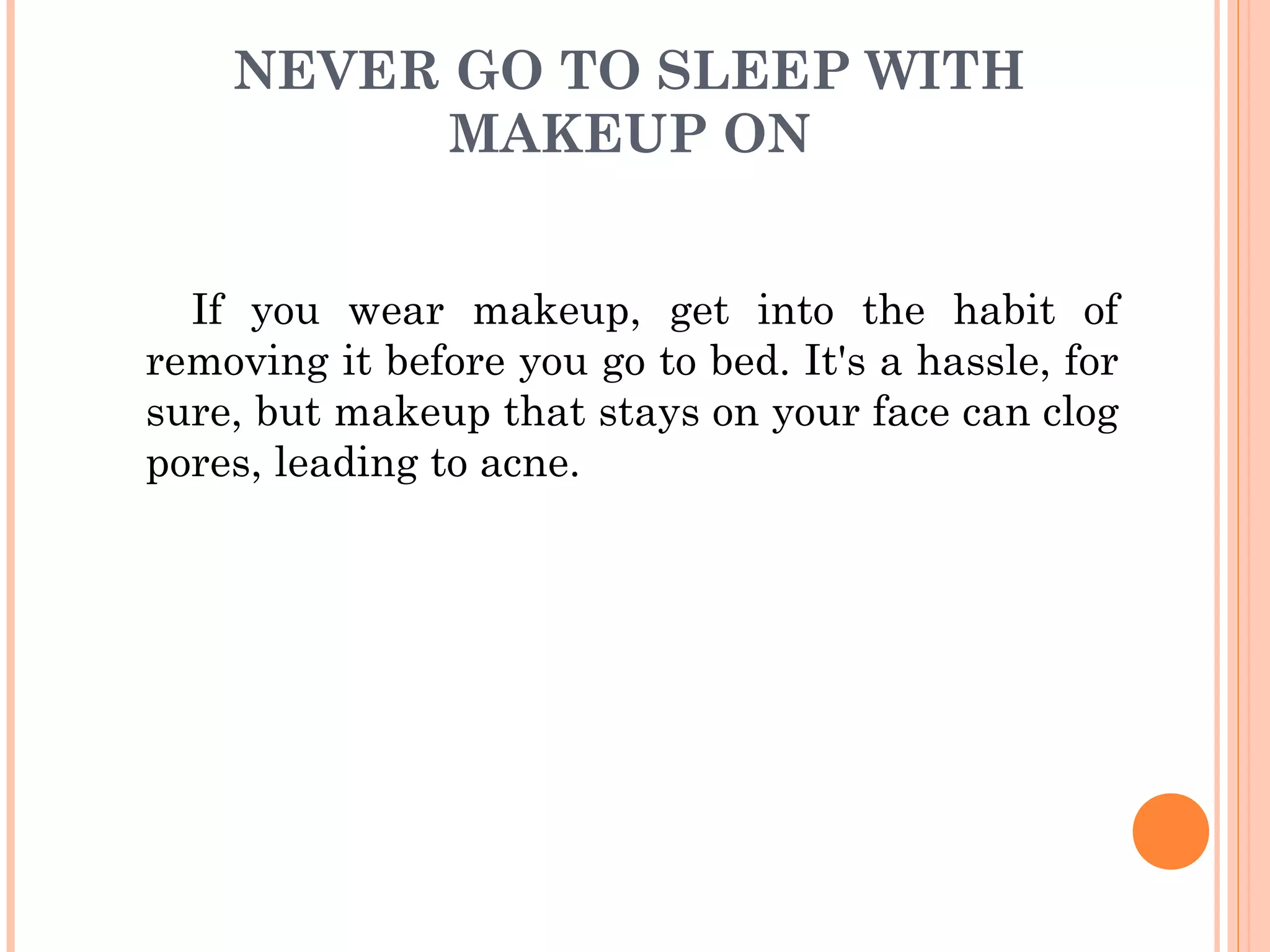 How to prevent acne on your face | PPT