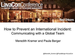 How to Prevent an International Incident: Communicating with Global ...