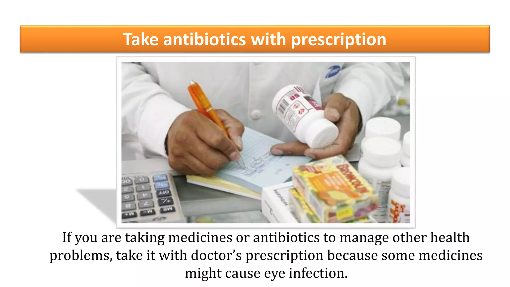 How to prevent eye infection | PPTX