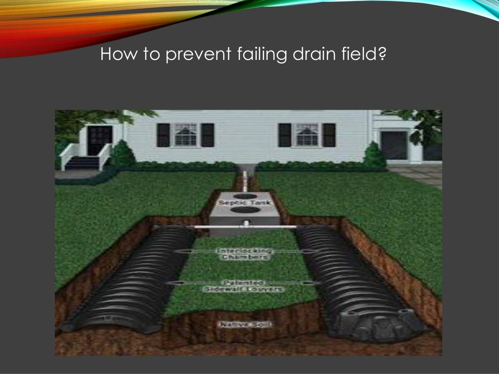 How to prevent failing drain field