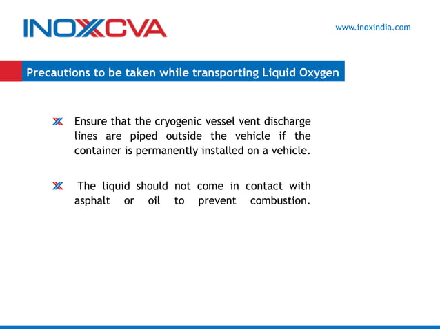 How to prevent hazards caused by liquid oxygen during transportation | PPTX