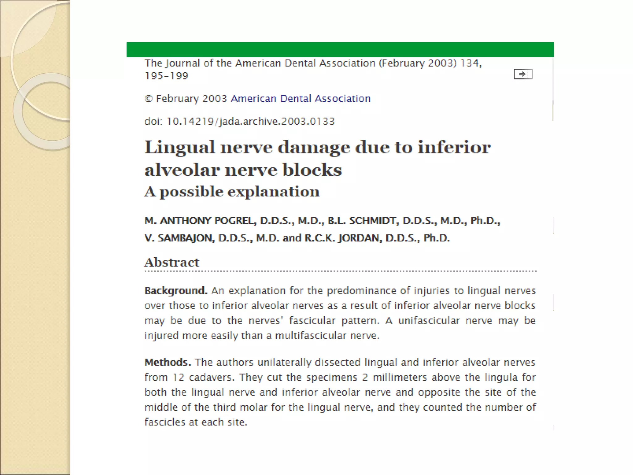 How to Prevent Lingual nerve Damage during Mandibular 1.ppt