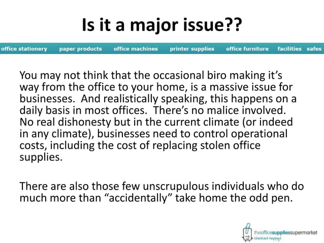 How to prevent office theft | PPT