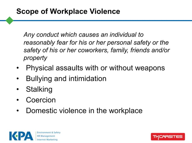 How To Prevent Workplace Violence | PPTX | First Aid | Injuries