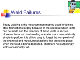 How to prevent weld failure | PPT