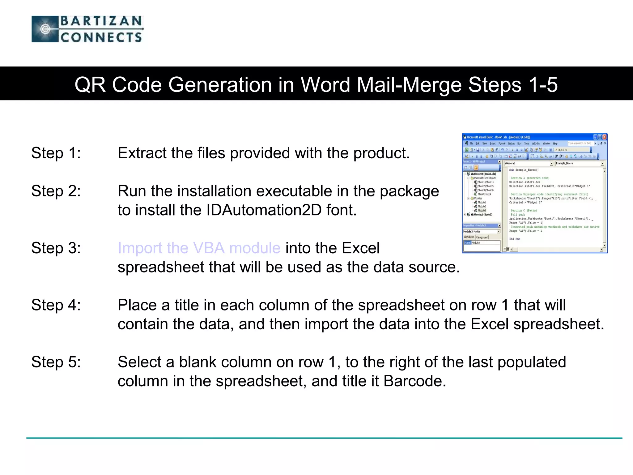 How to Print a QR Code on Name Badges Using Word and Excel | PPT
