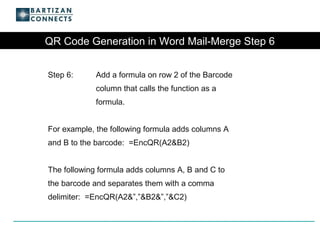 How to Print a QR Code on Name Badges Using Word and Excel | PPT