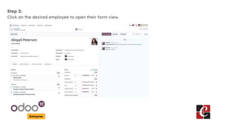 How to Print Employee Resume in the Odoo 17 | PPT