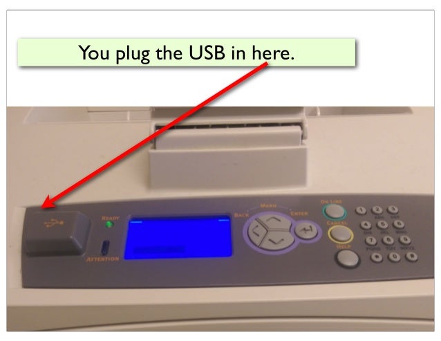How to print from a usb flash drive