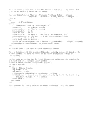 How to print preview a t rich edit | TXT | Desktop Publishing | Computer Software and Applications